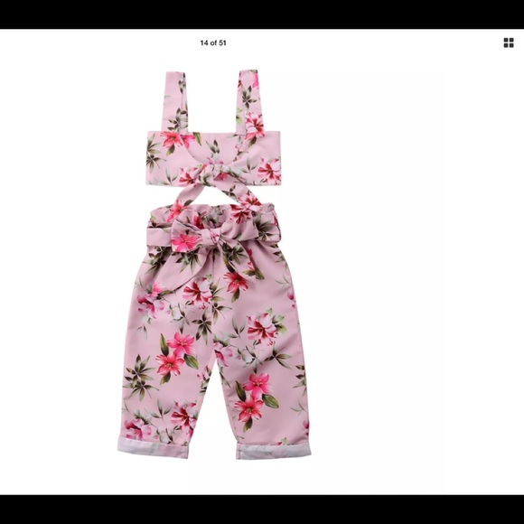 Pink Magnolia | Matching Sets | Nwt Beautiful Girls Pink Floral 3pc ...
